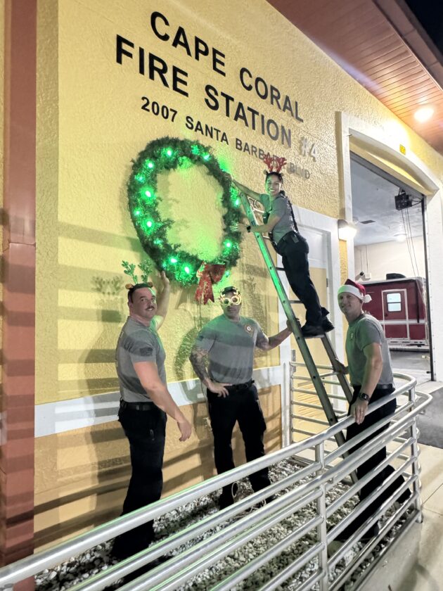CCFD Keep the Wreath Green Fire Safety Campaign underway - Cape Coral ...
